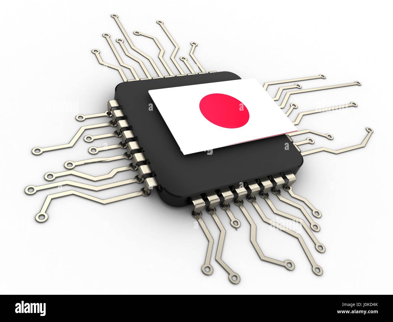 3d illustration of modern computer chip processor Stock Photo - Alamy