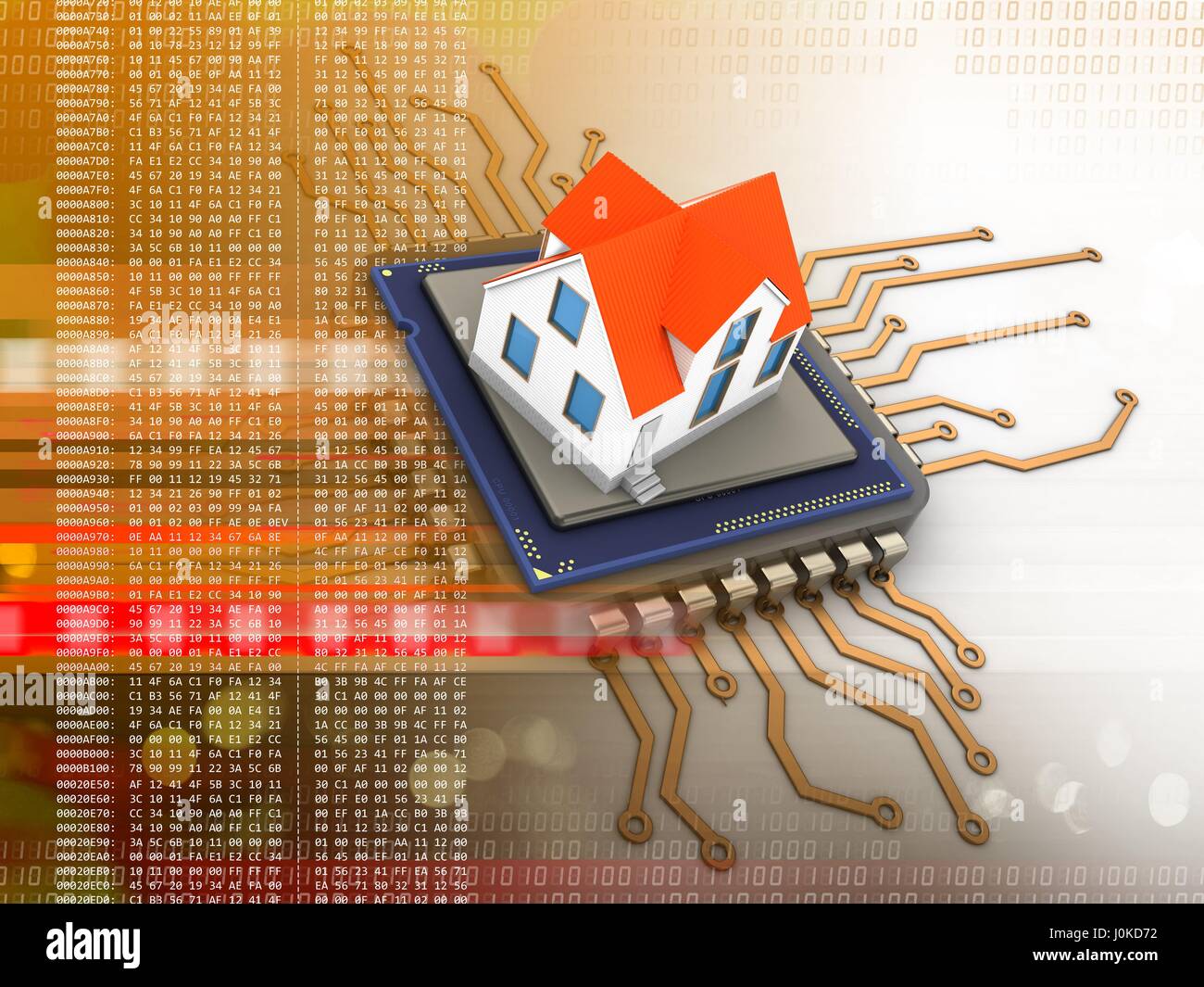 3d illustration of modern computer chip processor Stock Photo - Alamy