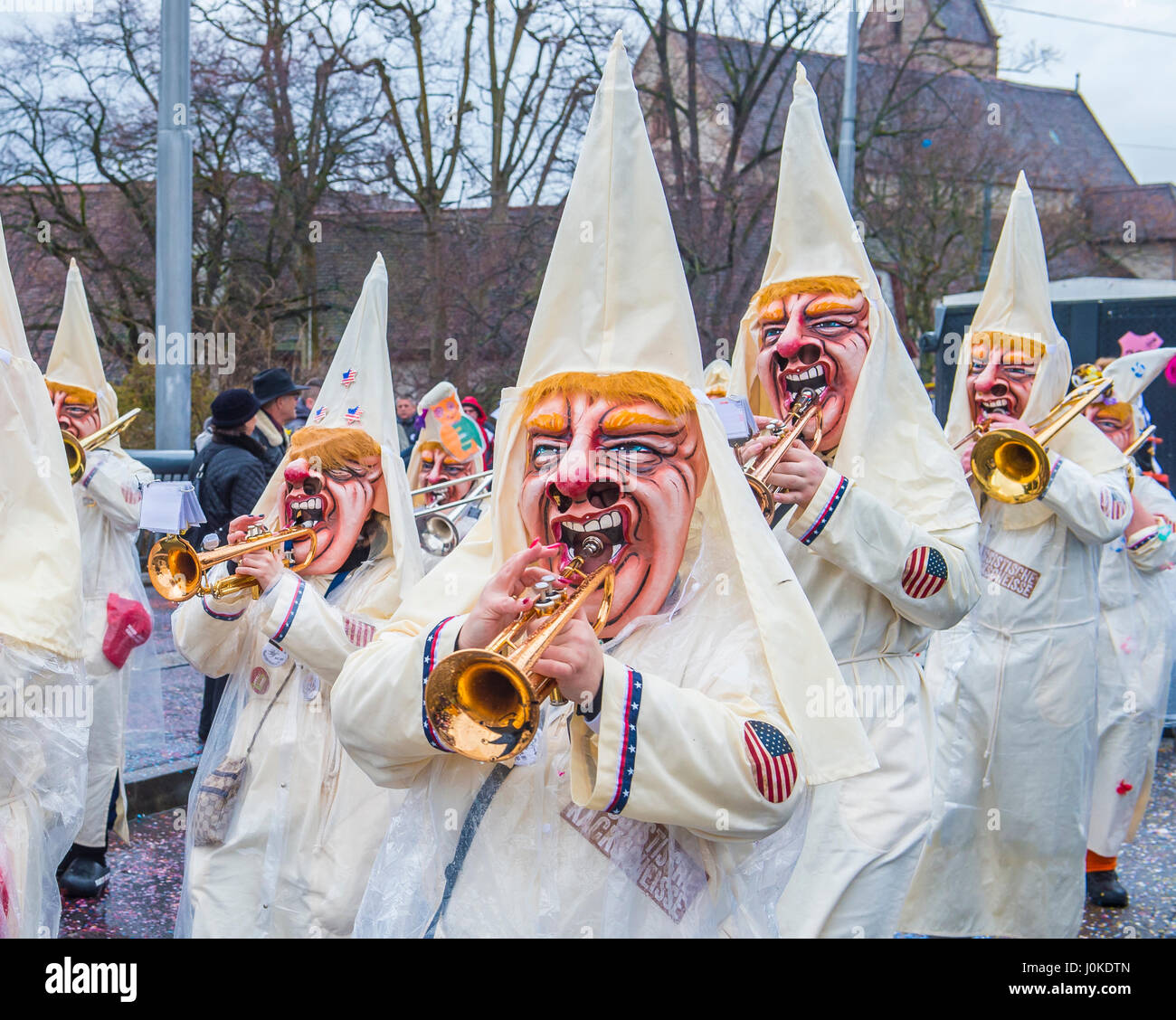 Participants in the Basel Carnival in Basel , Switzerland Stock Photo ...