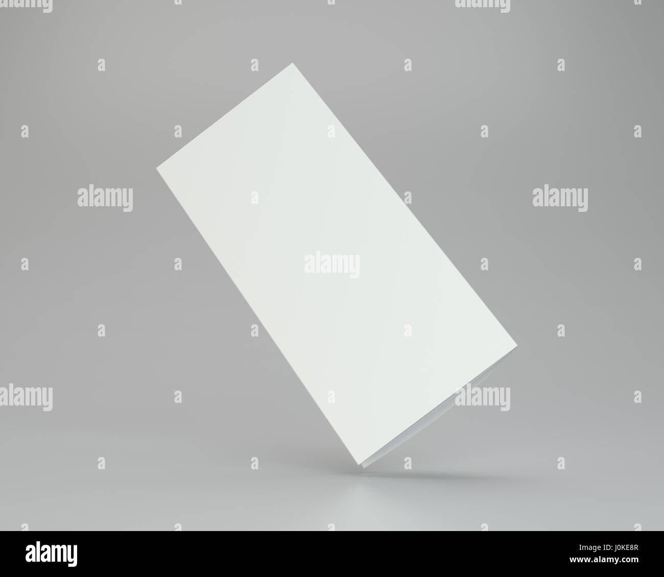 close up of a crumpled unfolded paper on gray background. 3d rendering ...