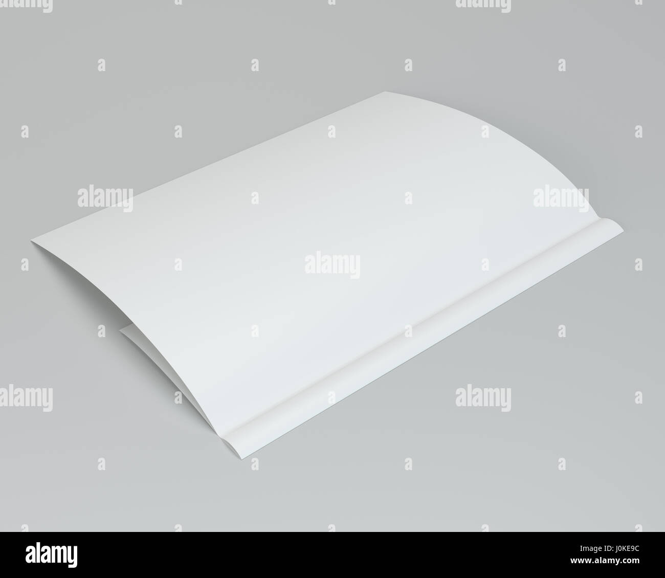 close up of a crumpled unfolded piece of paper. 3d rendering Stock ...