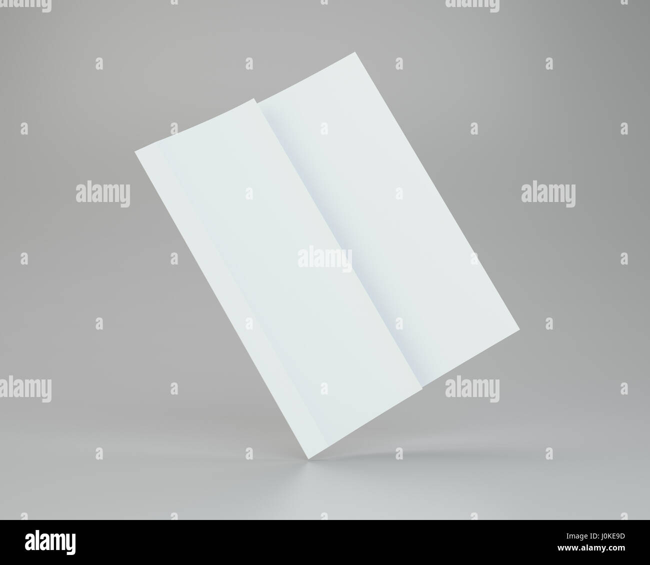 Blank white unfolded A4 paper crumpled. 3d rendering Stock Photo - Alamy