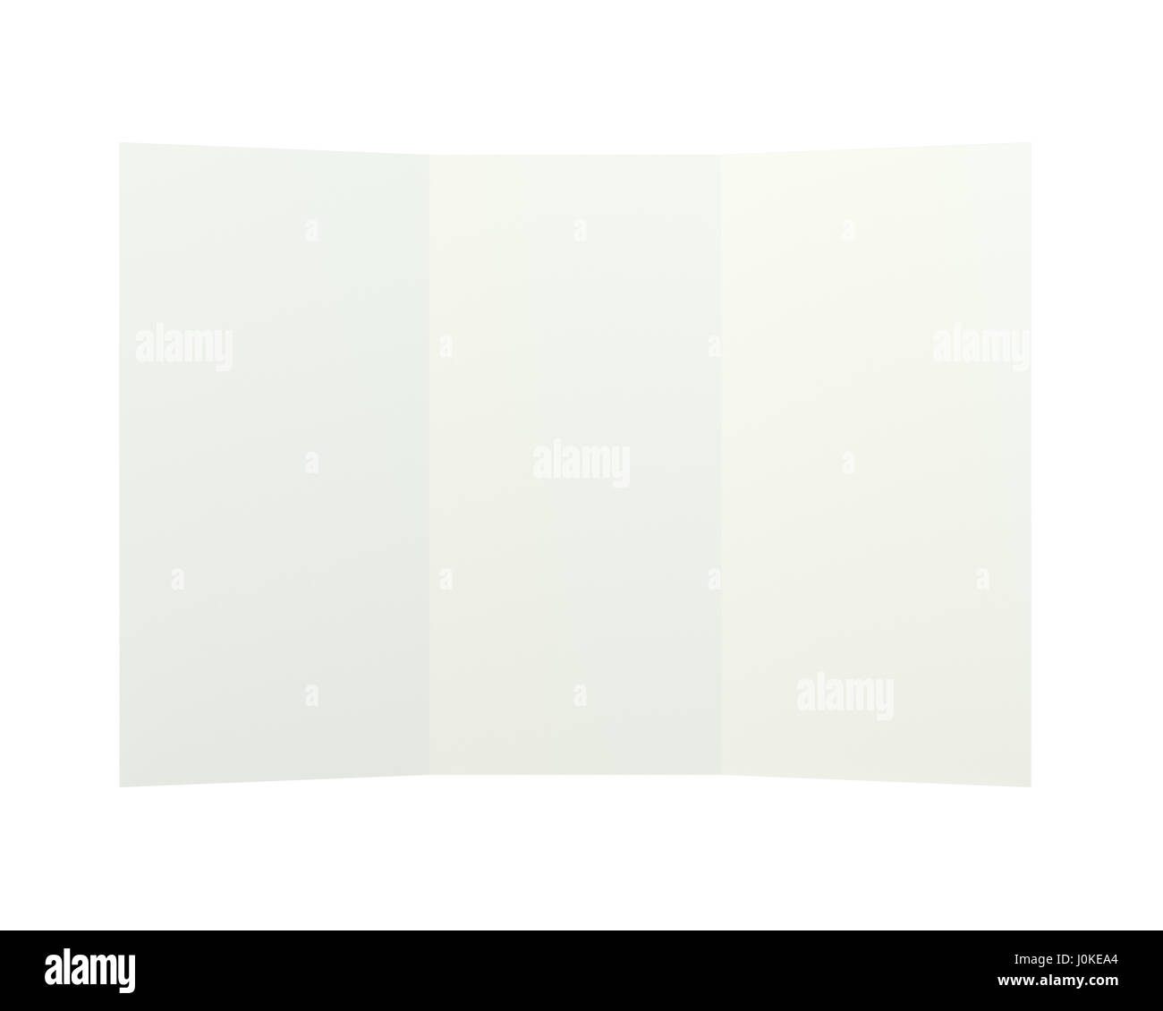 Crumpled folded A4 paper. 3d rendering on white background Stock Photo ...