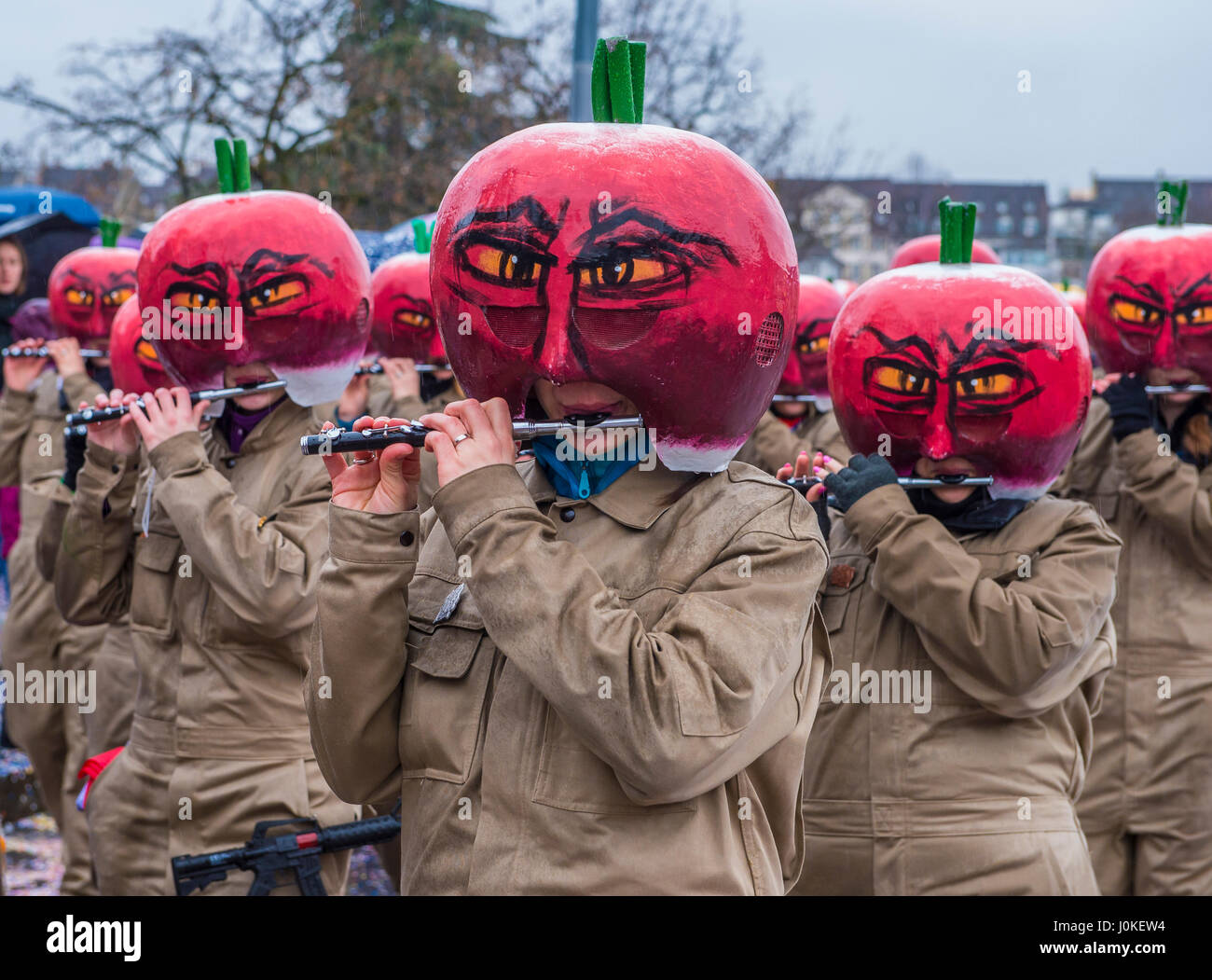 Participants in the Basel Carnival in Basel , Switzerland Stock Photo ...