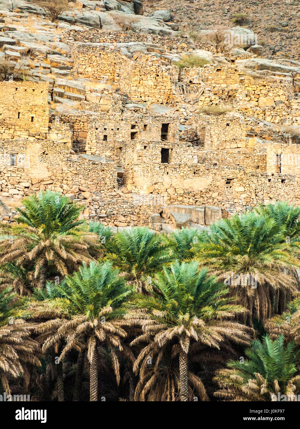 Ancient village ruins, Oman Stock Photo - Alamy