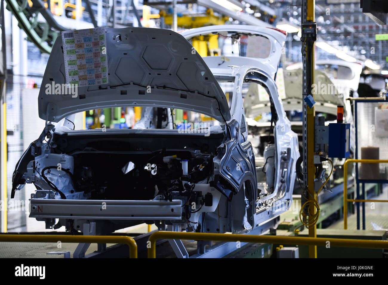 Car bodies on production line hi-res stock photography and images - Alamy