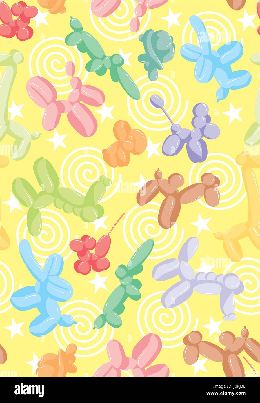 Dog flying balloon Stock Vector Images - Alamy