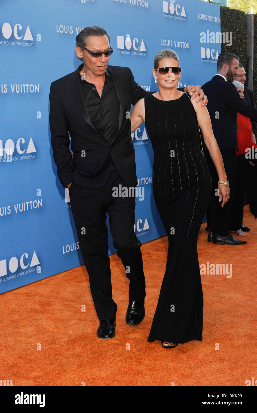 Musician Alex Van Halen and Stine Schyberg (r) arrive at the 2015 MOCA ...