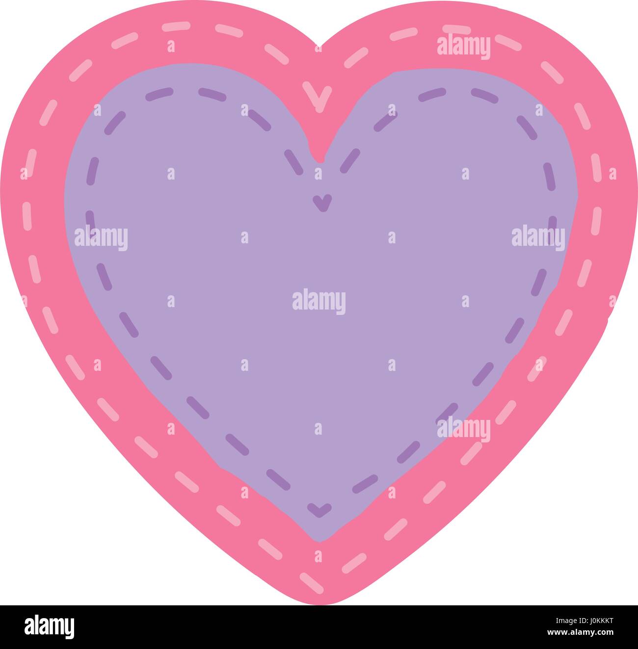 pink color heart shape decorative frame with lilac background inside ...