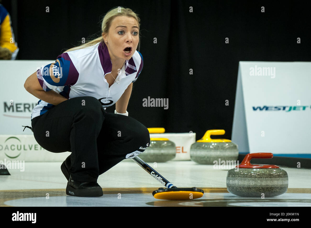 April 13, 2017 - Toronto, Ontario, Canada – Anna Sloan on the ice ...