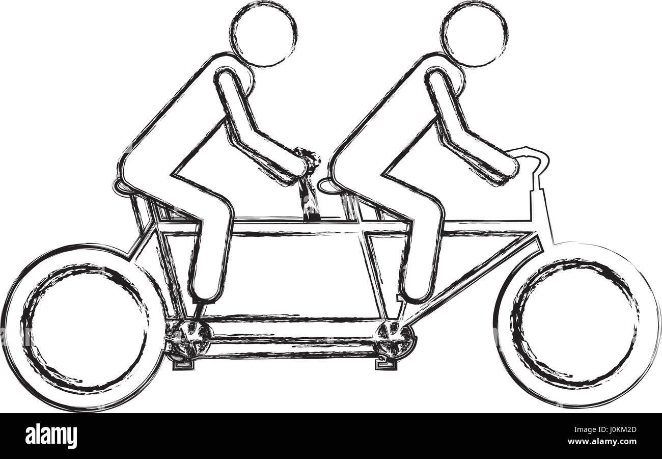 Tandem sketch hi-res stock photography and images - Alamy