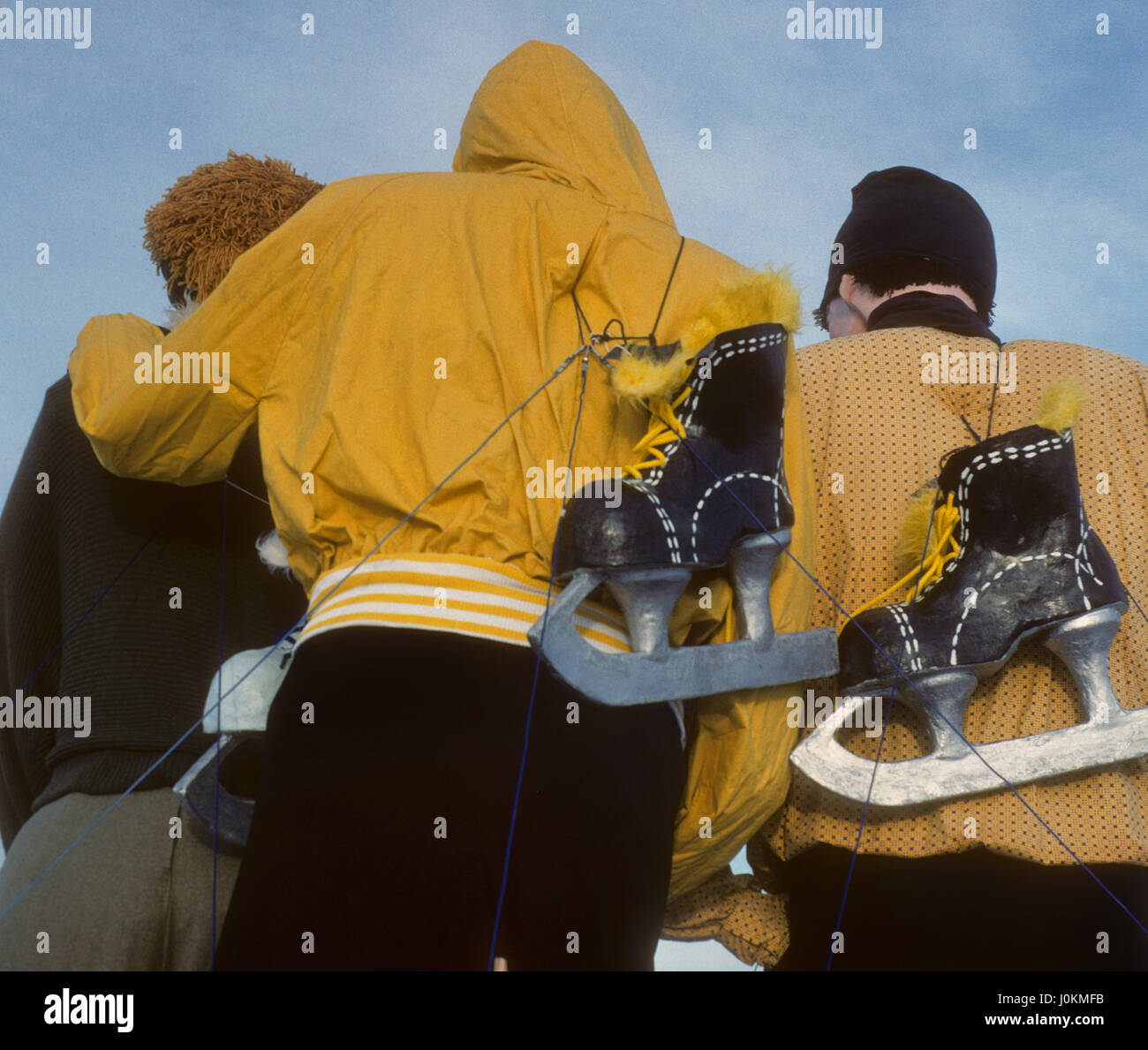 Life-size dummies of ice skaters, Winterlude, Ottawa, Ontario, Canada ...