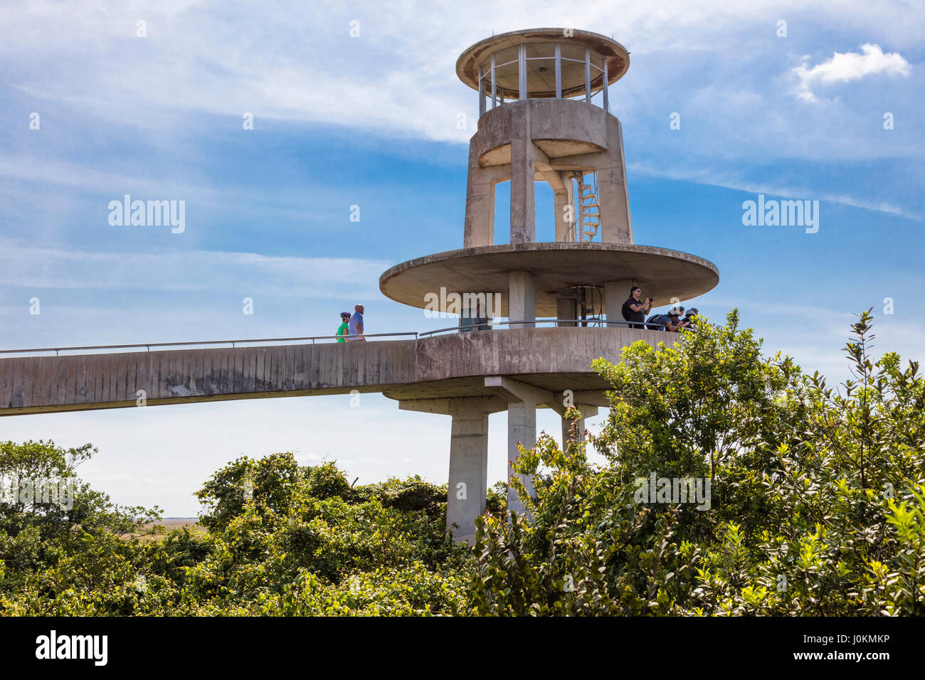 The Shark Valley Observation Tower in the Shark Valley area of ...