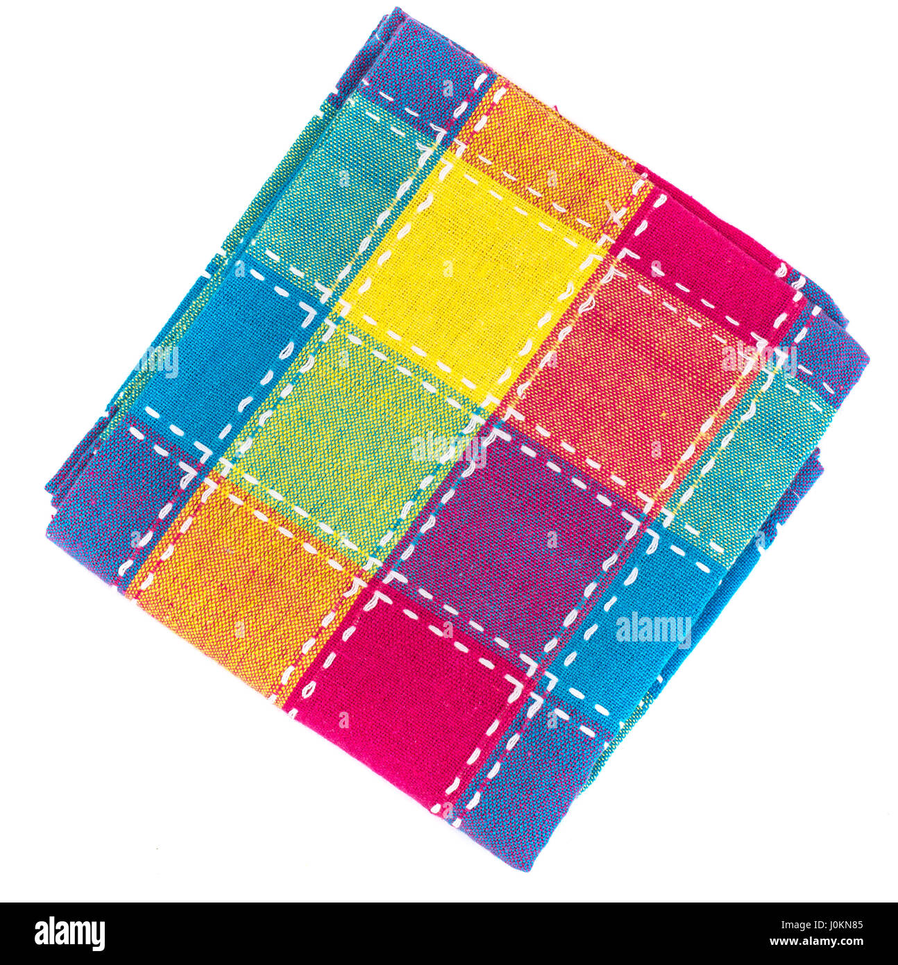 Stack of colored kitchen towels in box. Studio Photo Stock Photo - Alamy