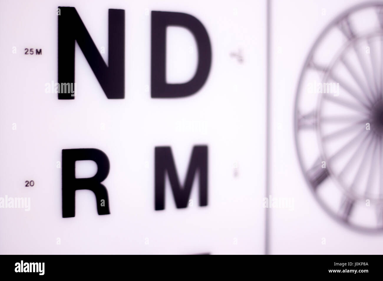 Opticians ophthalmology and optometry eye test chart to test sight and ...