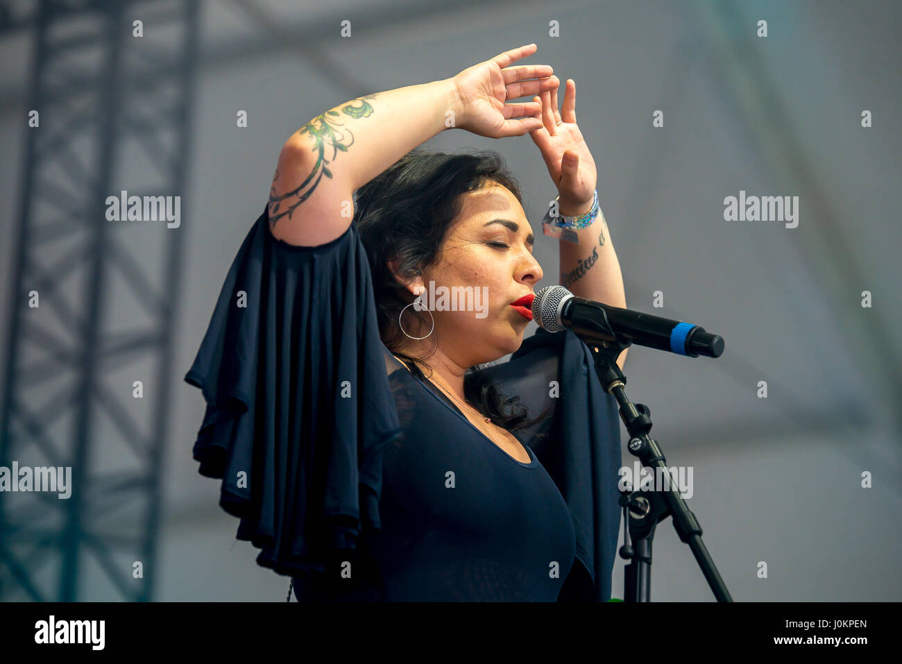 MADRID - SEP 10: Carla Morrison (singer) performs in concert at Dcode ...