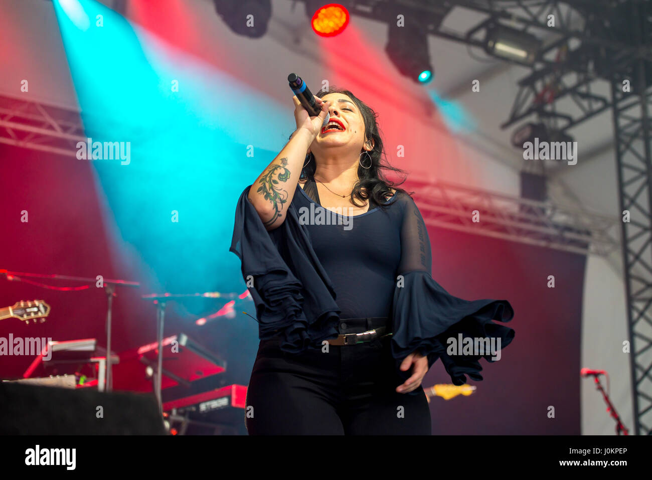 MADRID - SEP 10: Carla Morrison (singer) performs in concert at Dcode ...