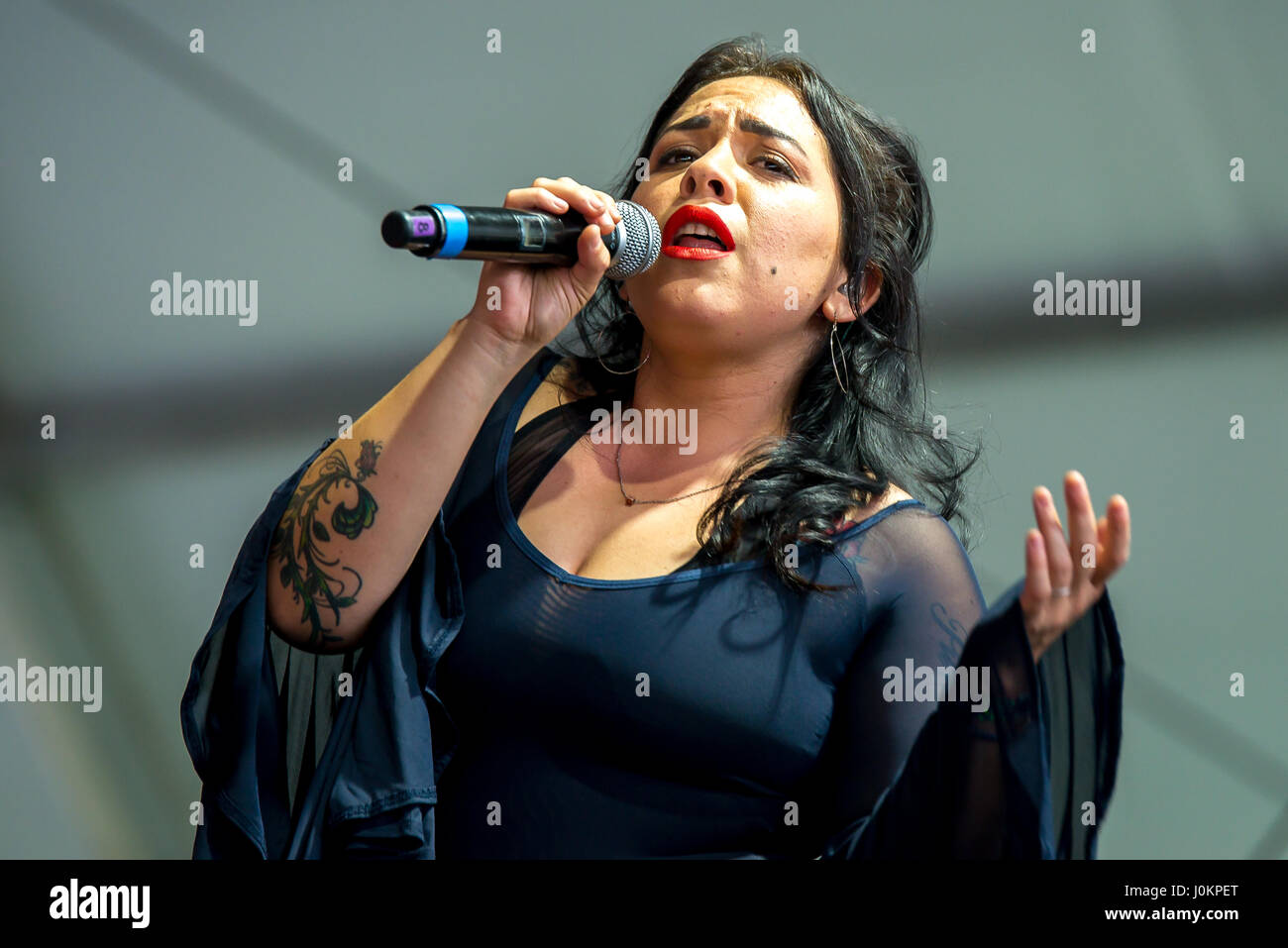 MADRID - SEP 10: Carla Morrison (singer) performs in concert at Dcode ...