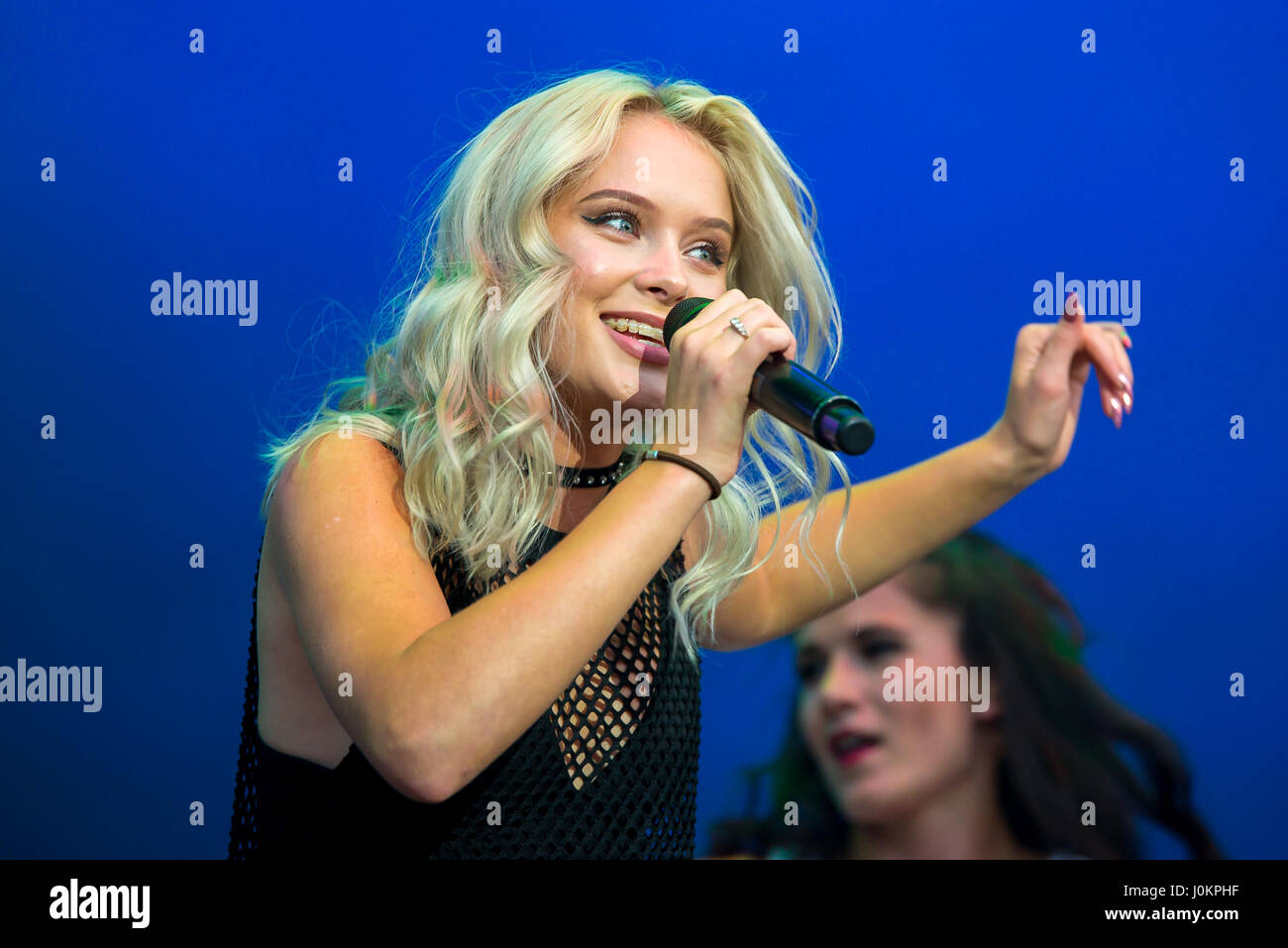 MADRID - SEP 10: Zara Larsson (singer) performs in concert at Dcode ...