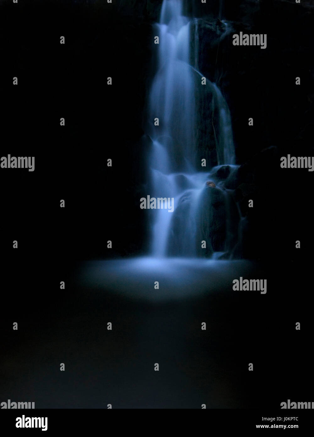 nocturnal image of waterfall Stock Photo - Alamy