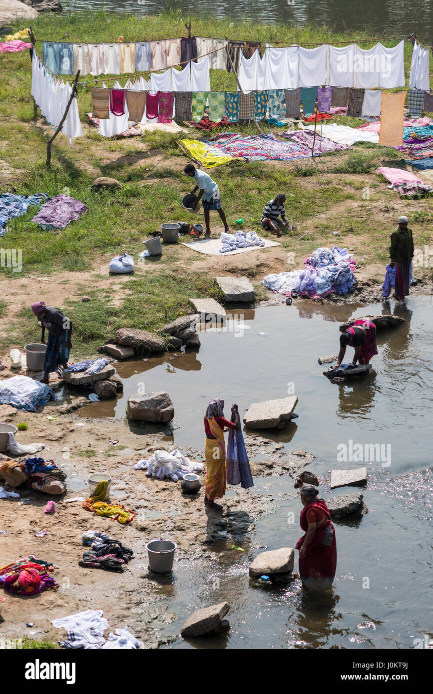 South asian indian woman washing hi-res stock photography and images ...