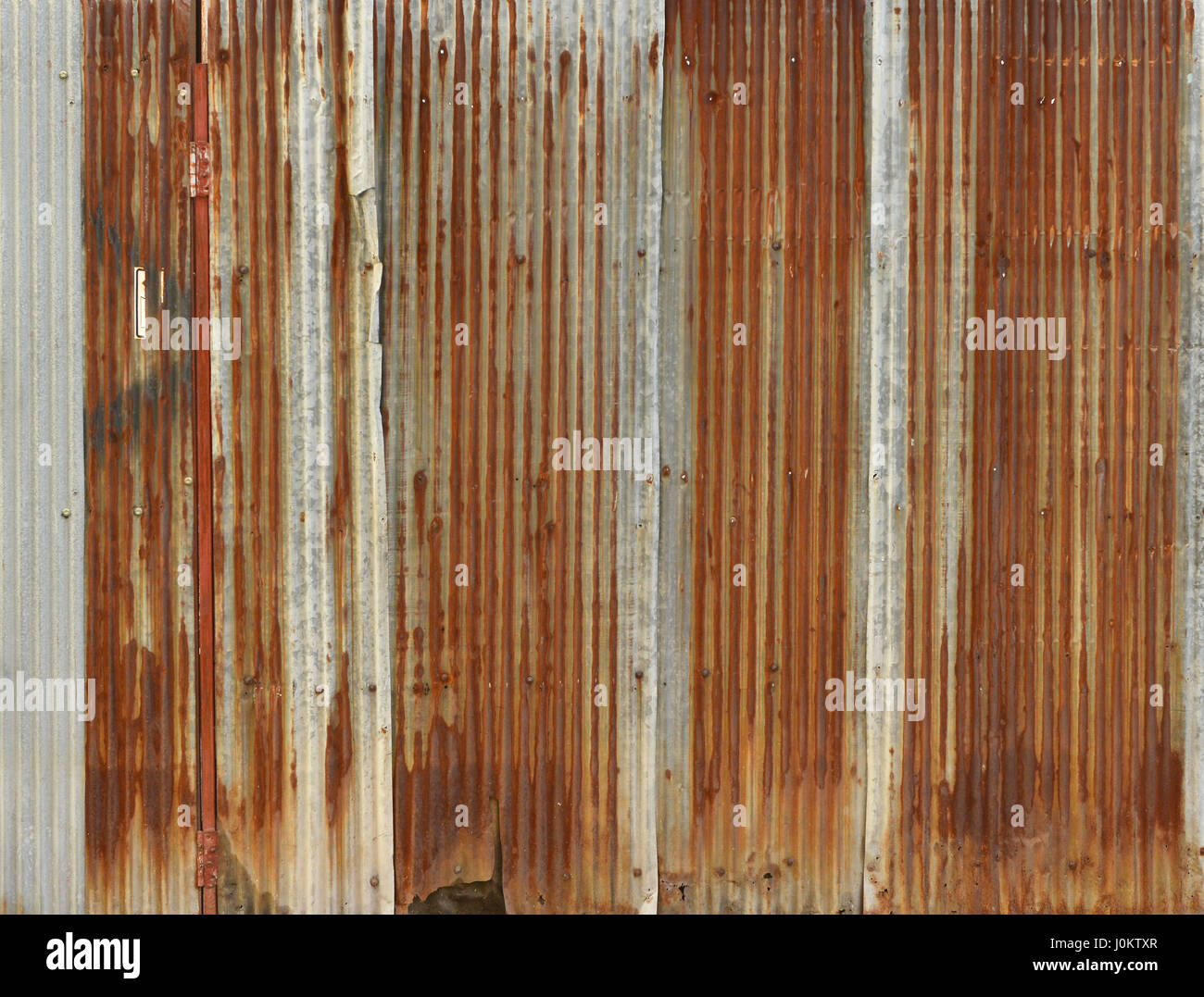rusty corrugated iron metal, Zinc wall, background Stock Photo - Alamy