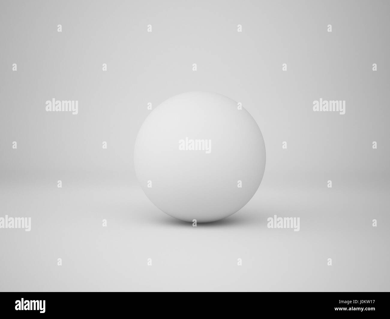 3D Rendering white sphere isolated on white background, illustration ...