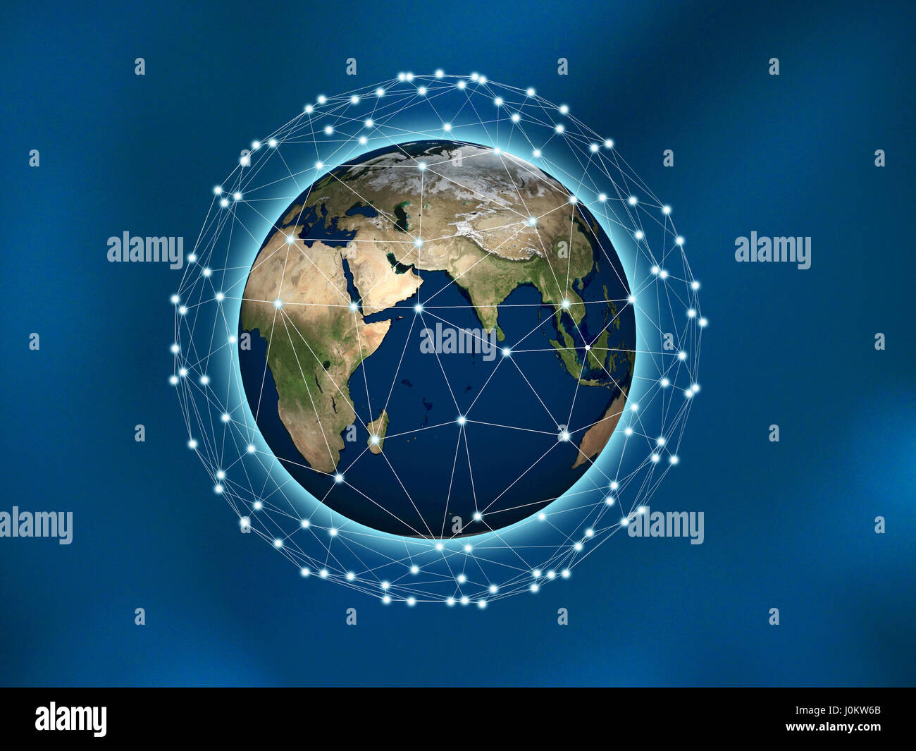 Network and Connection Technology Concept of the world,social nets ...