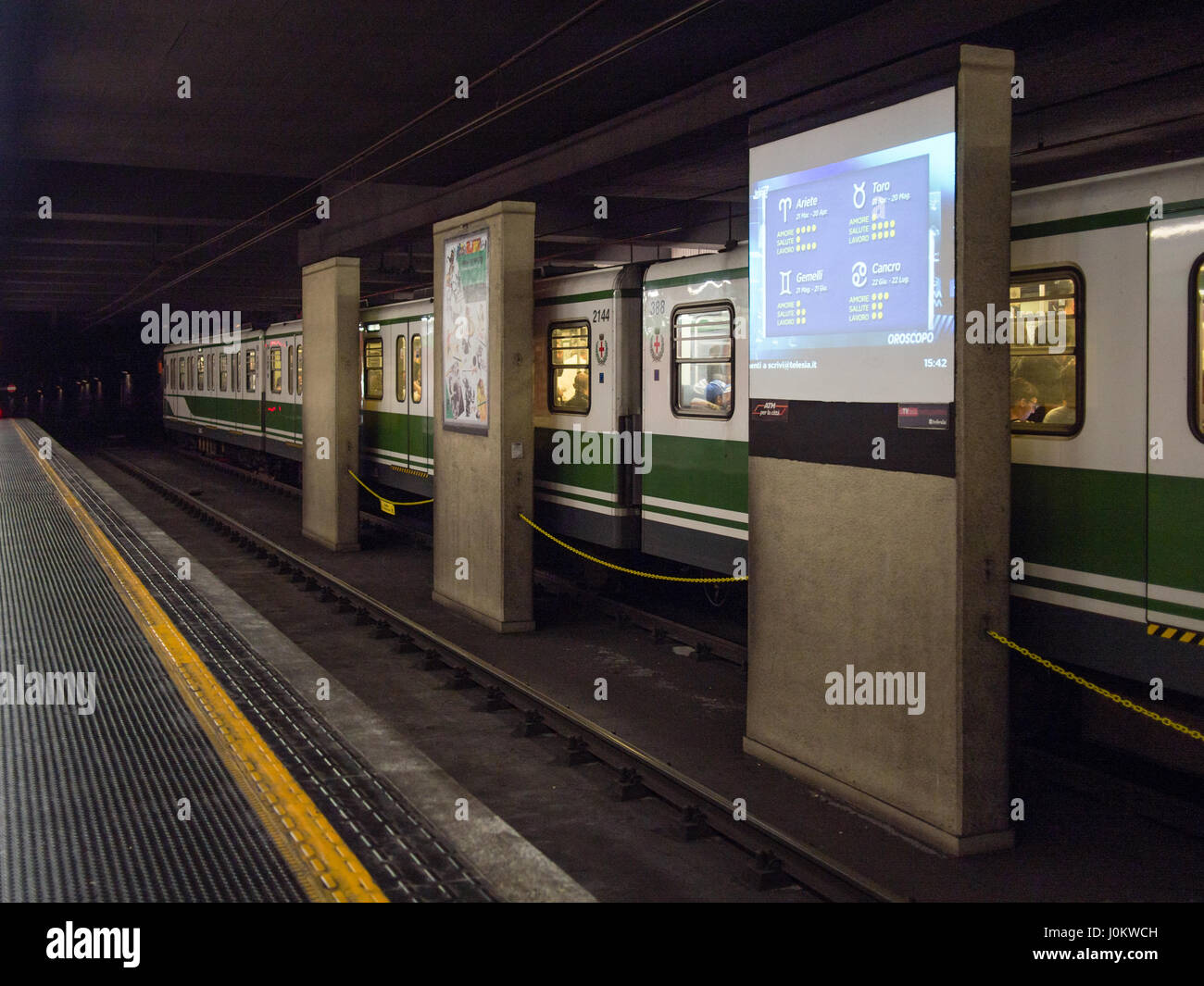 Milano Subway experience Stock Photo - Alamy