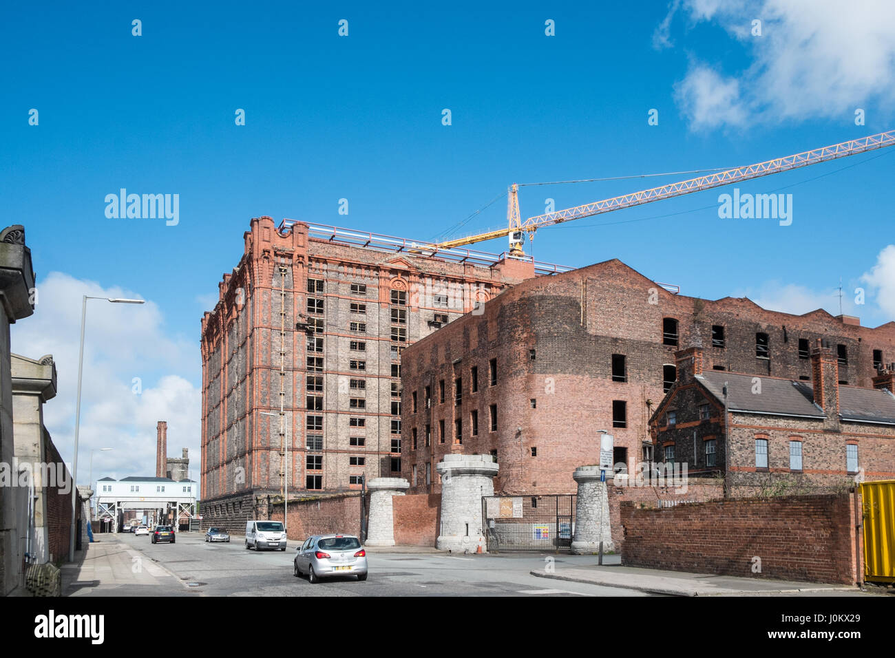 Tobacco, warehouse,huge,brick,building,Liverpool,Merseyside,England ...