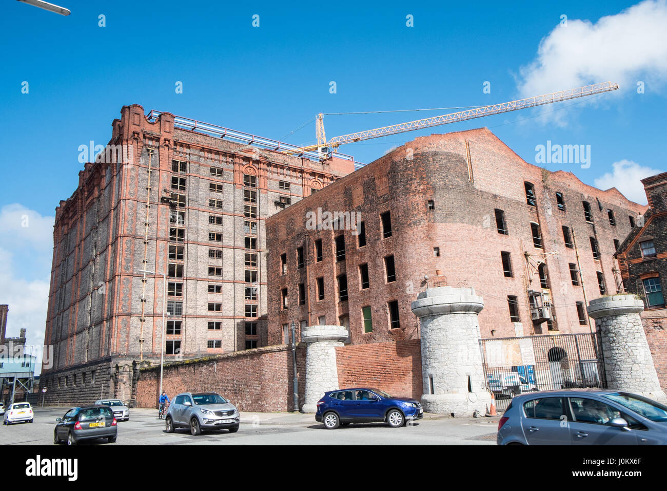 Tobacco, warehouse,huge,brick,building,Liverpool,Merseyside,England ...