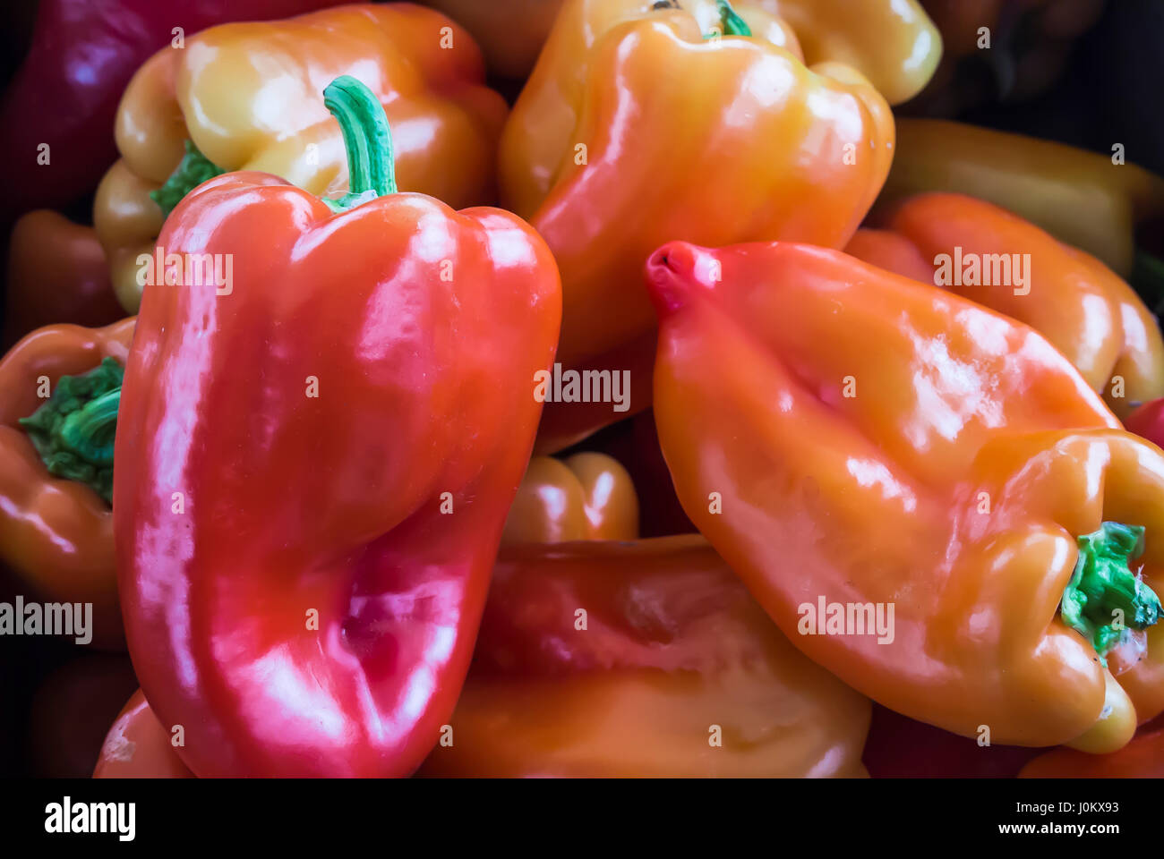 Bell Peppers - Close-Up Stock Photo - Alamy