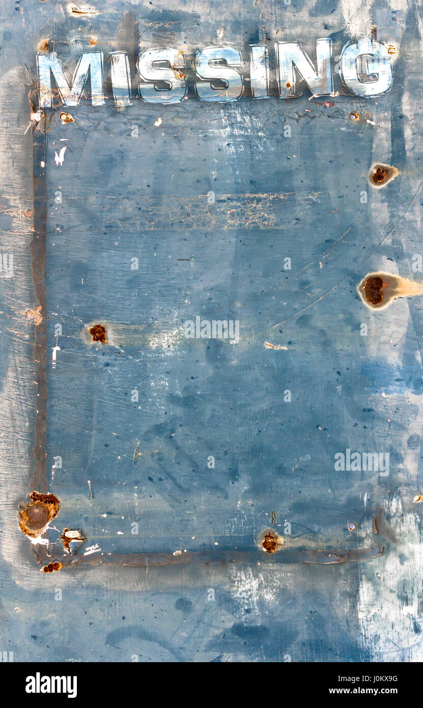 Missing poster blank hi-res stock photography and images - Alamy