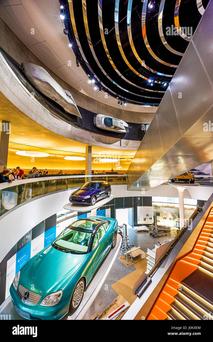 Visiting Mercedes Benz museum Stock Photo - Alamy