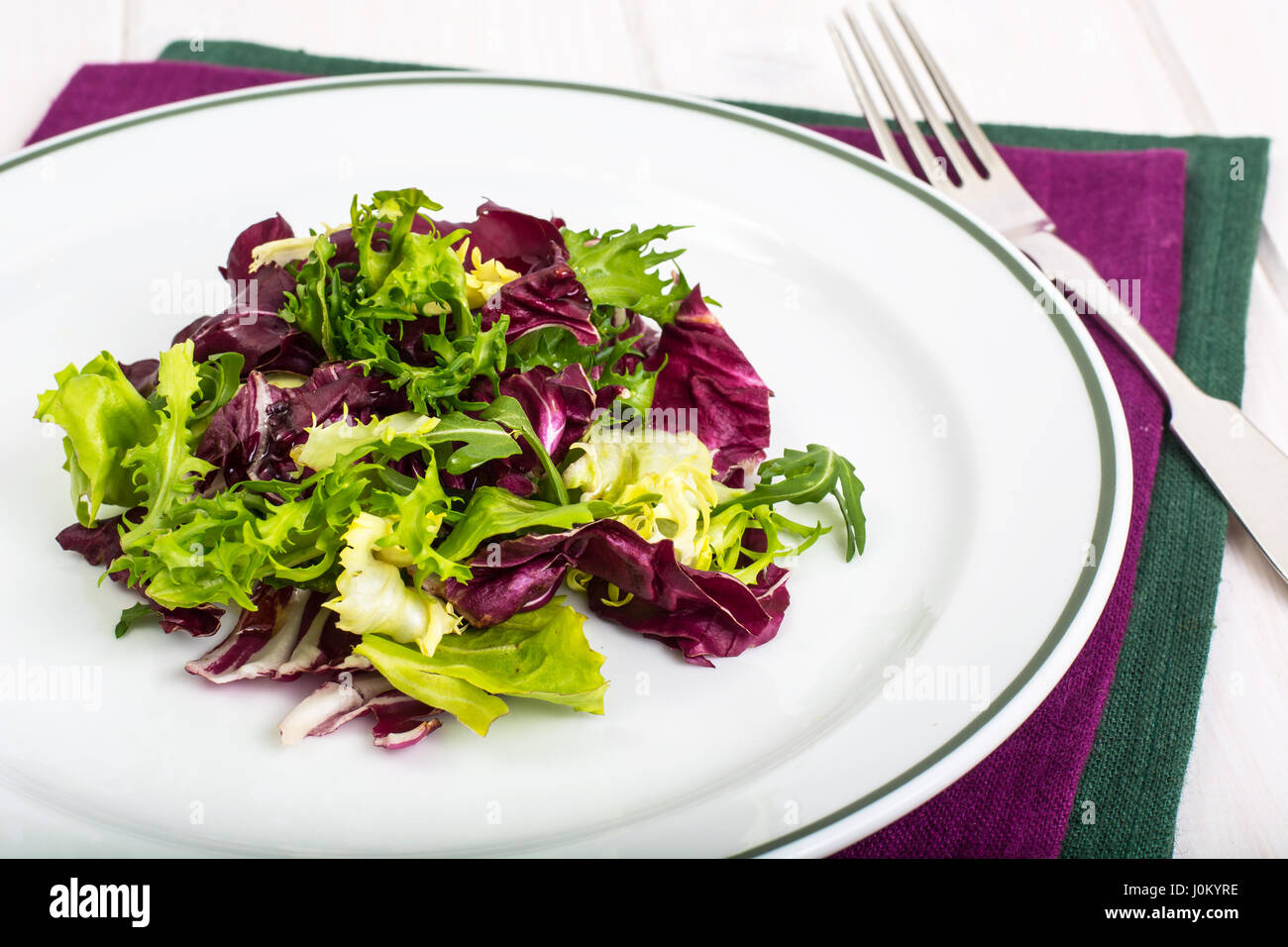 Assorted fresh lettuce. Studio Photo Stock Photo - Alamy