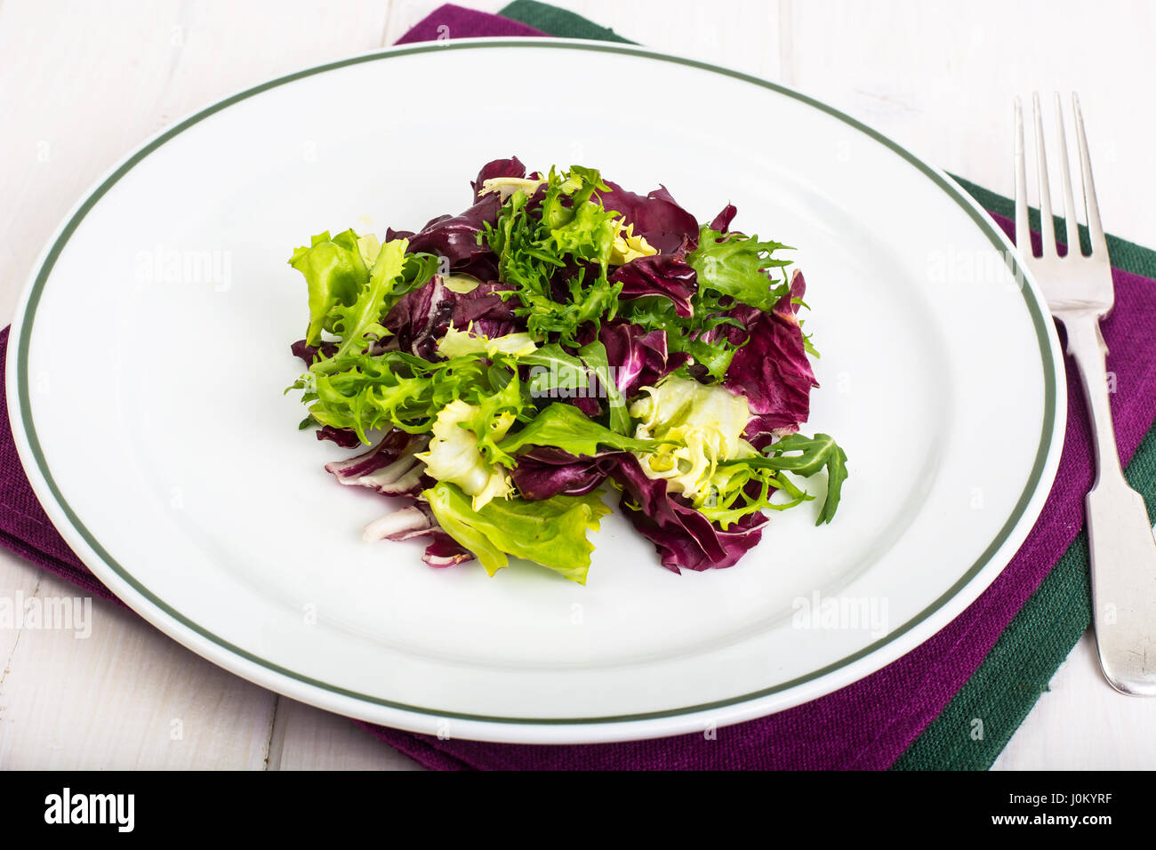 Assorted fresh lettuce. Studio Photo Stock Photo - Alamy