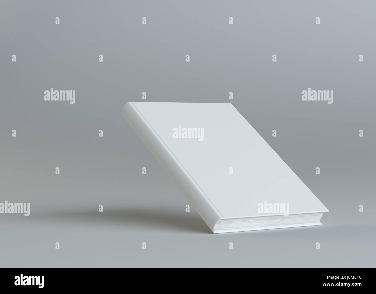 White book template on gray background Stock Photo - Alamy