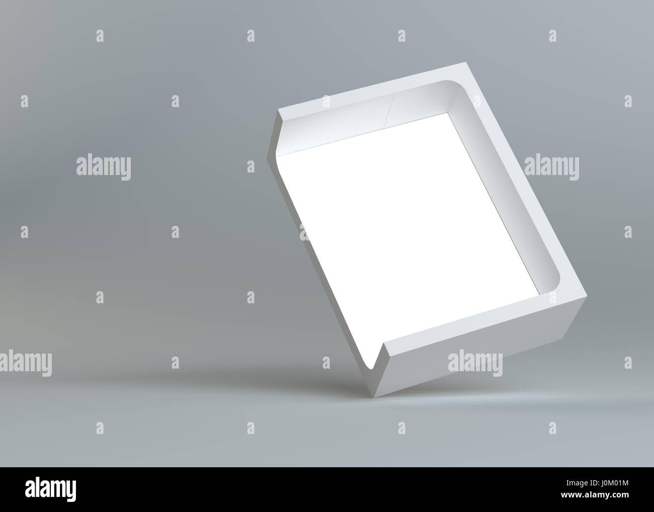 A realistic white empty packaging cardboard box Stock Photo - Alamy