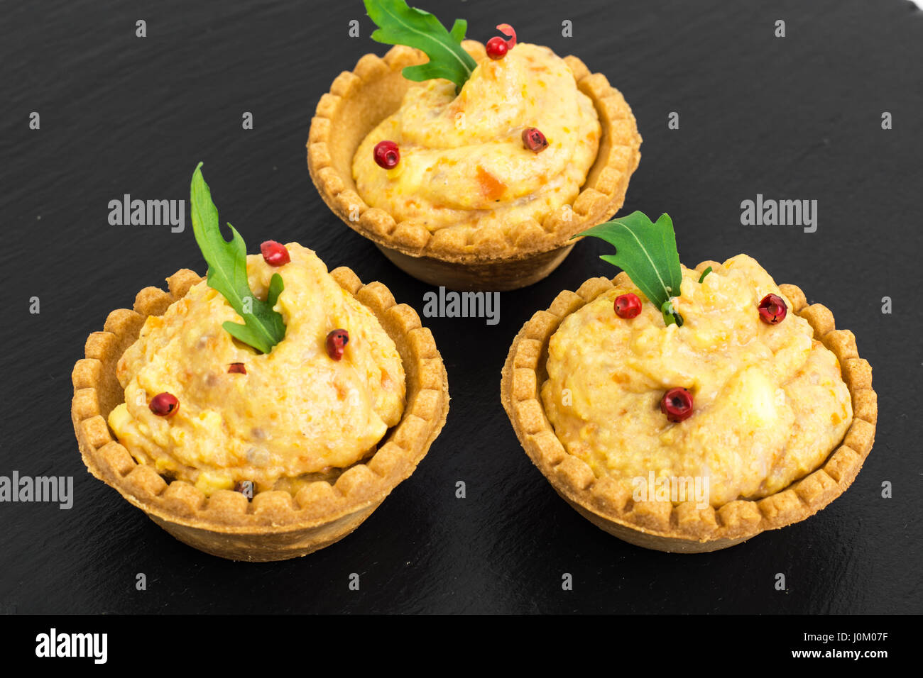 Festive christmas appetizer tartlets hi-res stock photography and ...