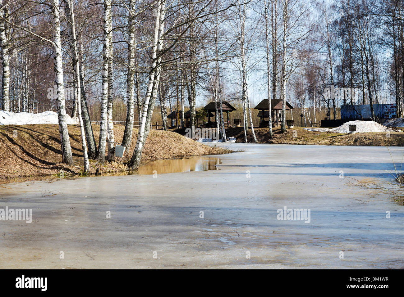 Flooded rural area water invading the fields Stock Photo - Alamy