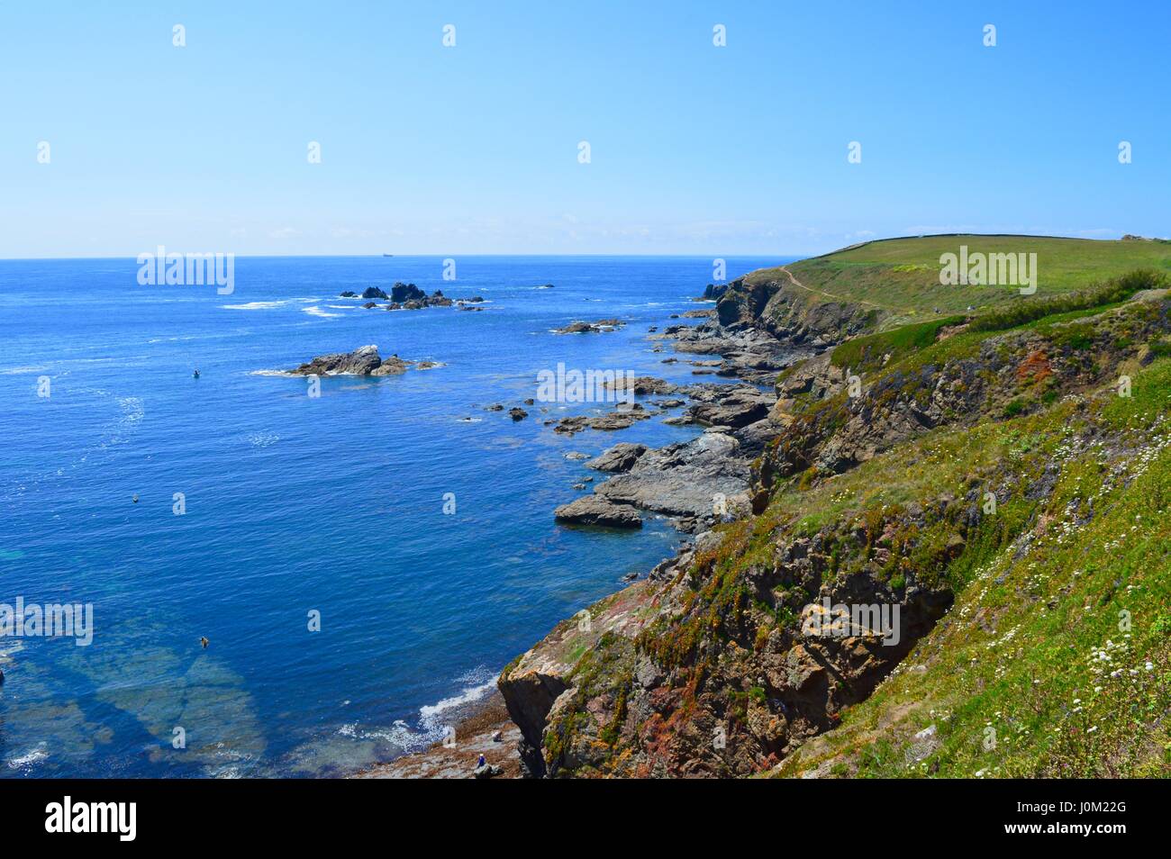 South west coast path cornwall lizard hi-res stock photography and ...