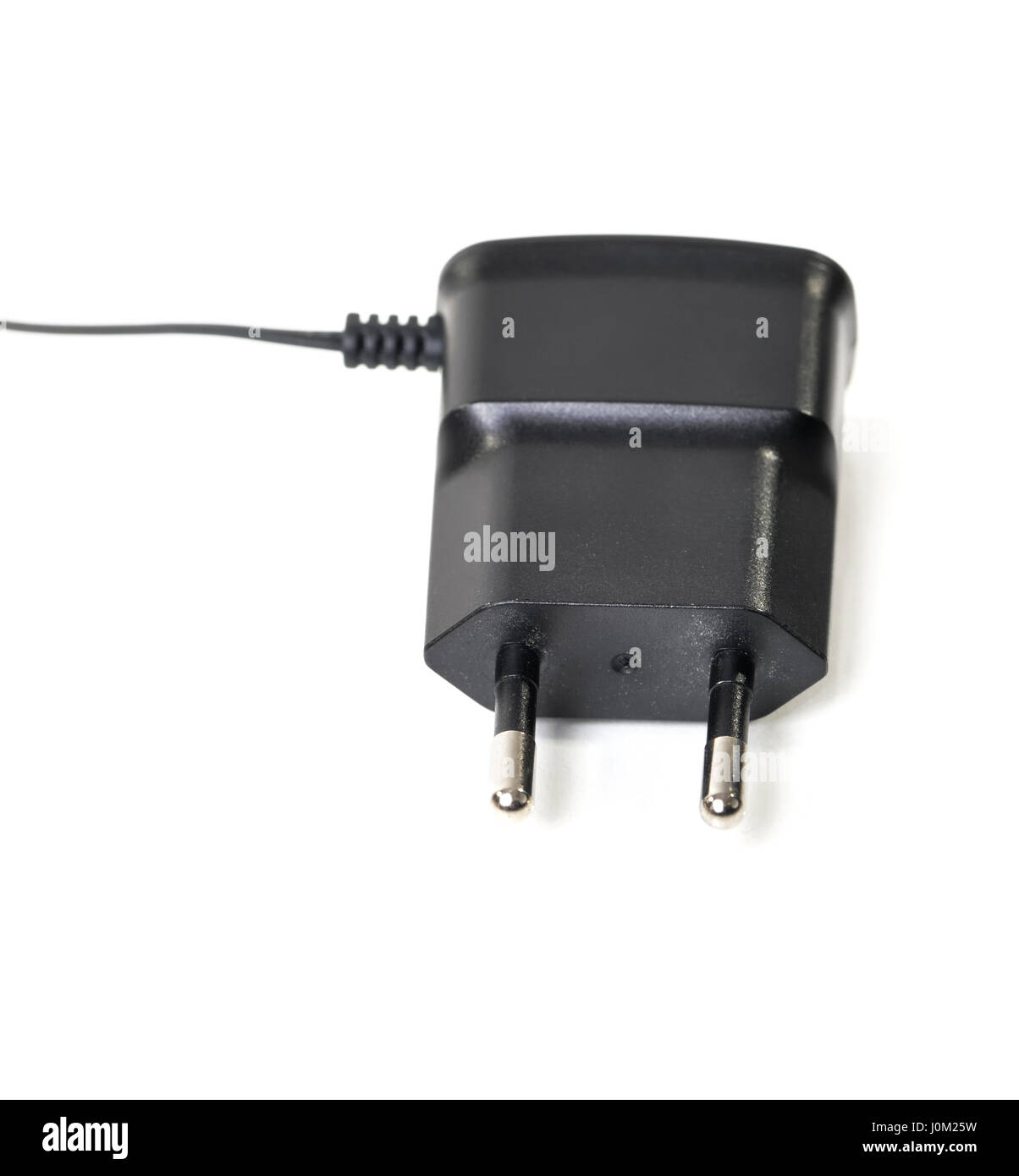 Black electric plug isolated Stock Photo - Alamy