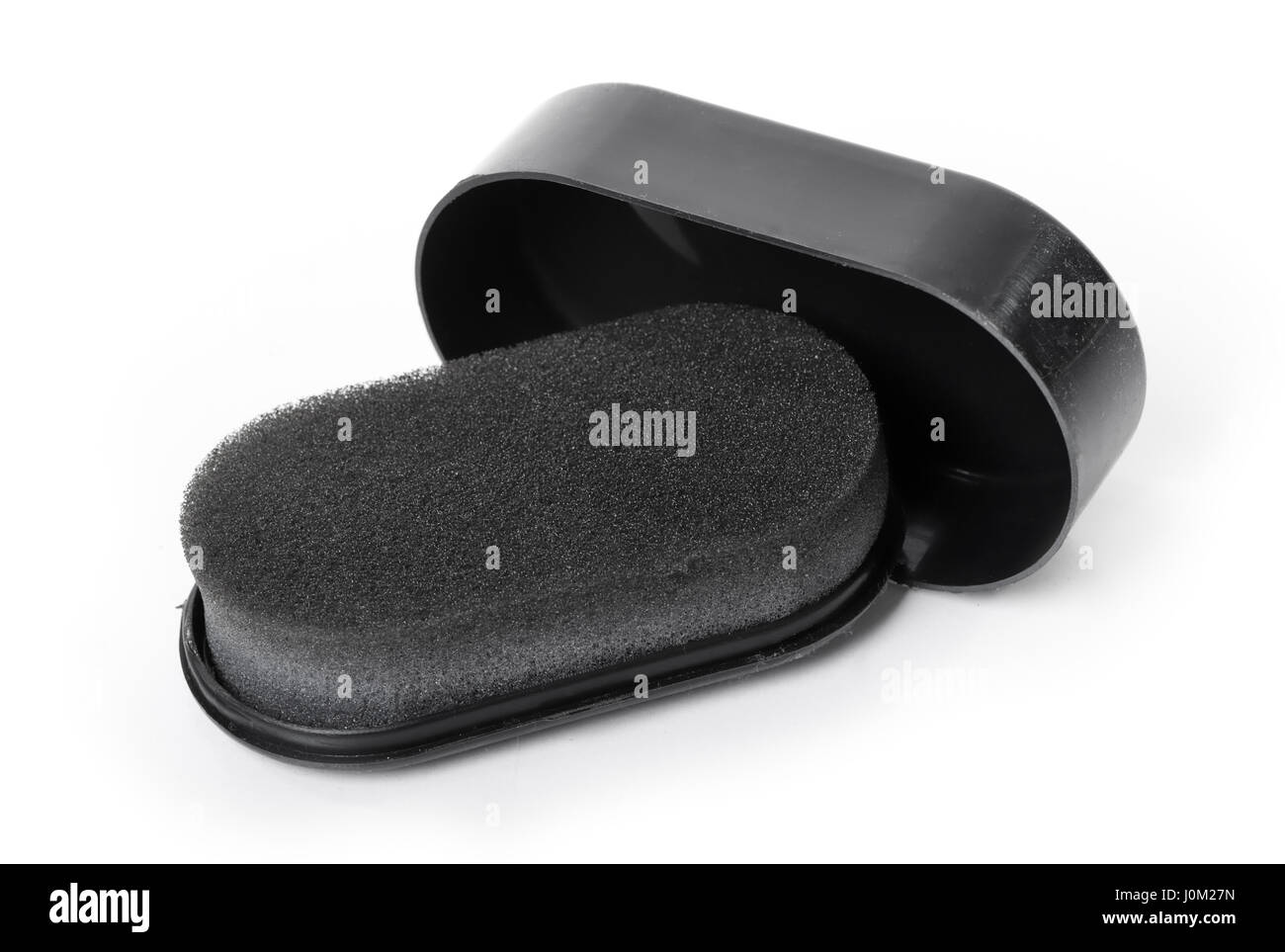 Shoe shine sponge isolated on white background Stock Photo - Alamy