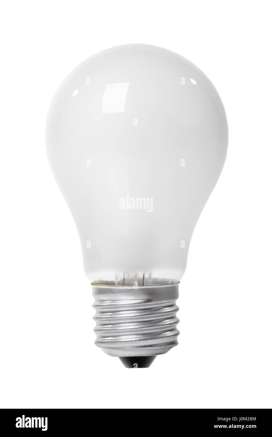Light bulb isolated on white background Stock Photo - Alamy