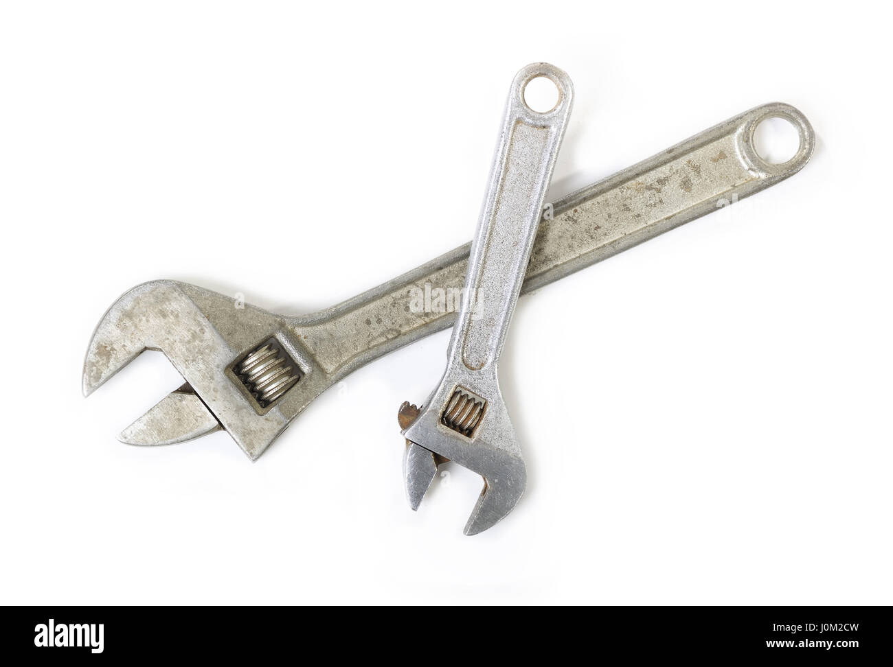 Adjustable wrench isolated on white Stock Photo - Alamy