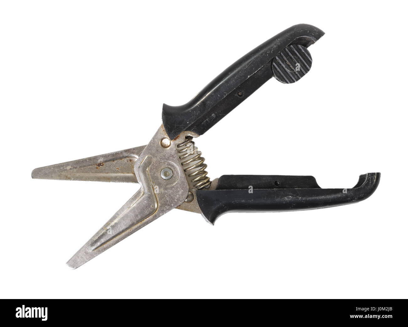 Garden secateurs isolated on white background Stock Photo - Alamy
