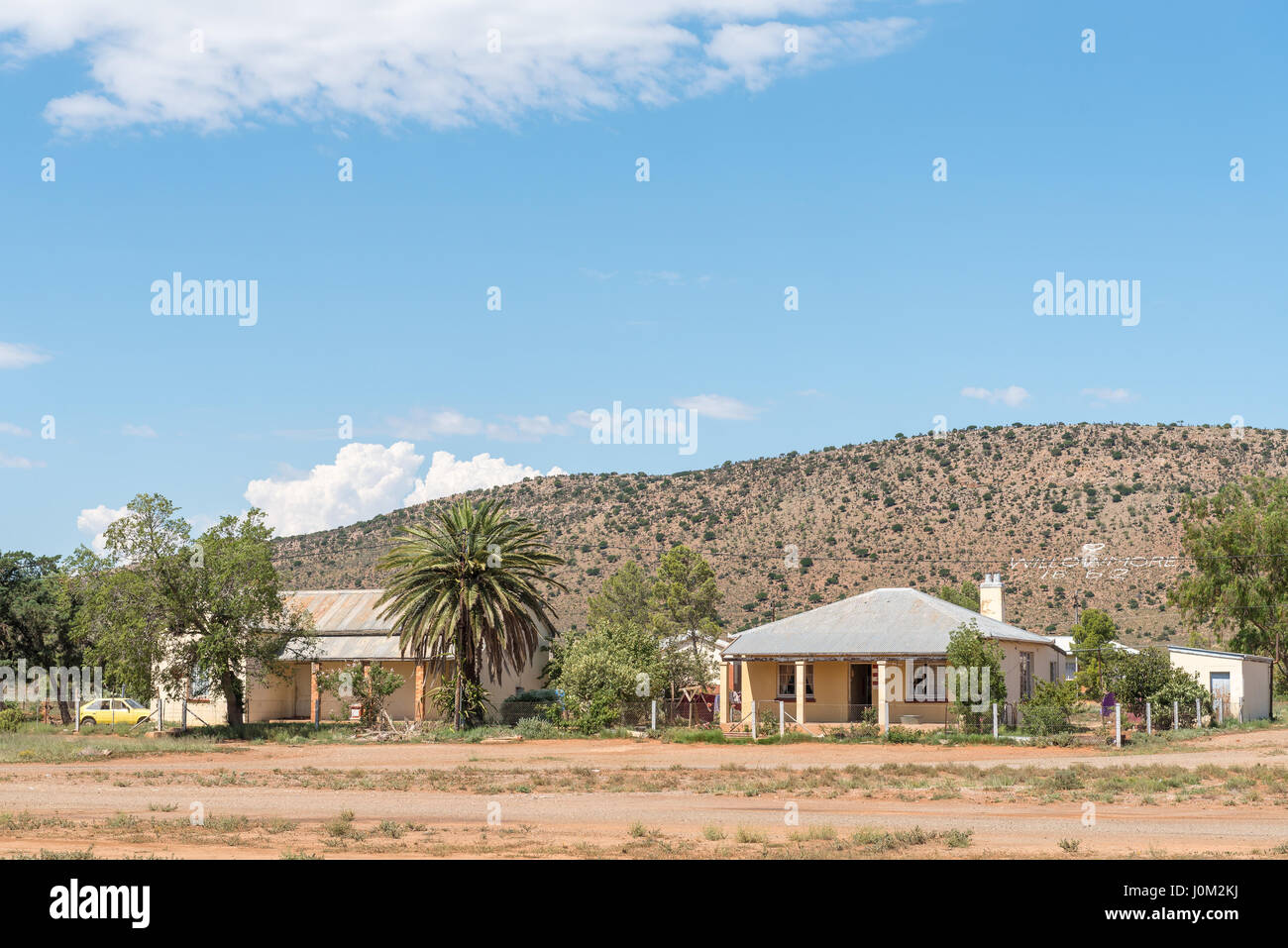 WILLOWMORE, SOUTH AFRICA - MARCH 23, 2017: Railway houses in Willowmore ...
