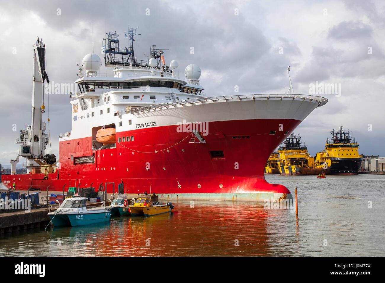 Montrose, Scotland, UK. Fugro Saltire is a purpose-built, deepwater ROV ...