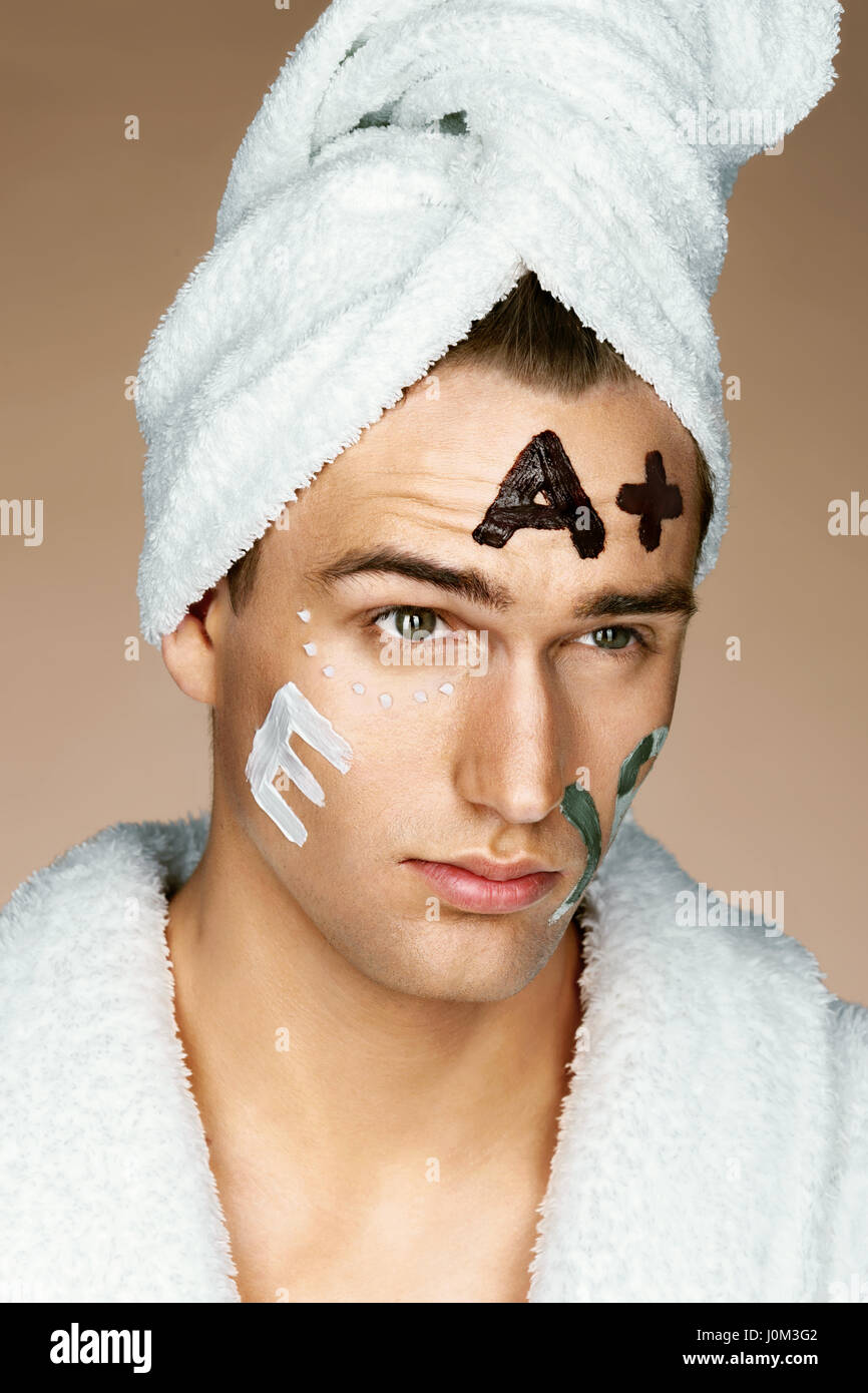 Face written hi-res stock photography and images - Alamy