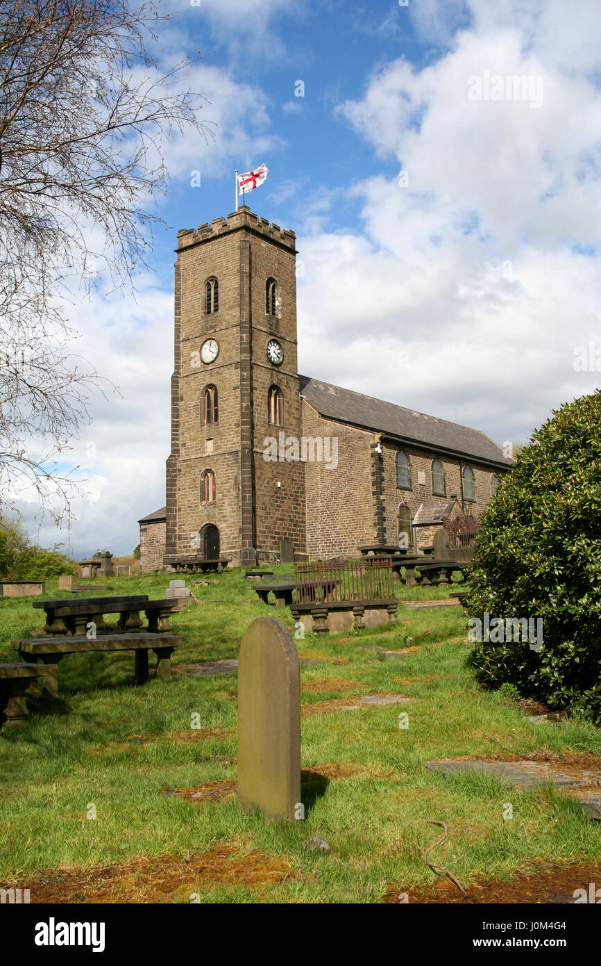 St James' Church and graveyard, Haslingden, Lancashire, UK Stock Photo ...